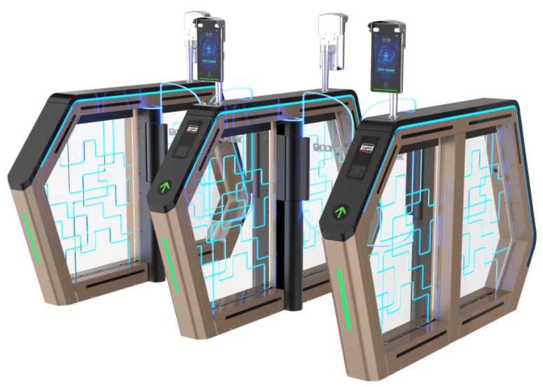 High End Speed Gate Turnstile Crowd Control Biometrics Face ...